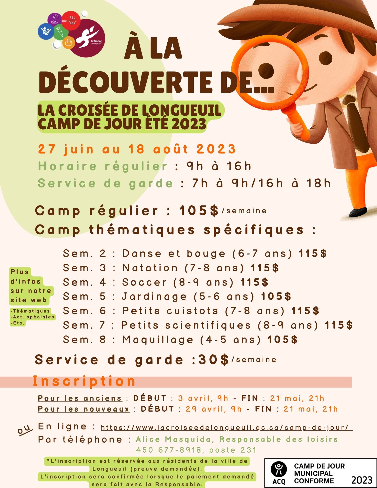 Camp de jour - La Croisée de Longueuil